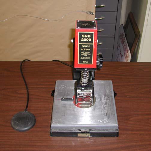 Lot #59: PIERCE-SOCBOX SNB 2000 NUMBERING MACHINE - WireBids